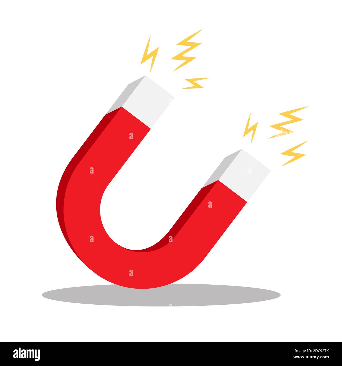 Magnet Icon Sign Symbol in Modern Flat Style. Illustration Stock Photo ...