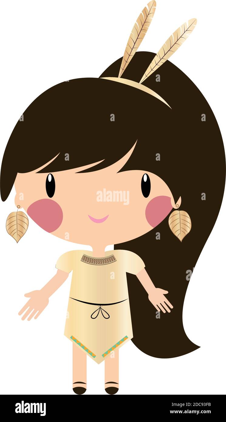 Indigenous female costume Cut Out Stock Images & Pictures - Alamy