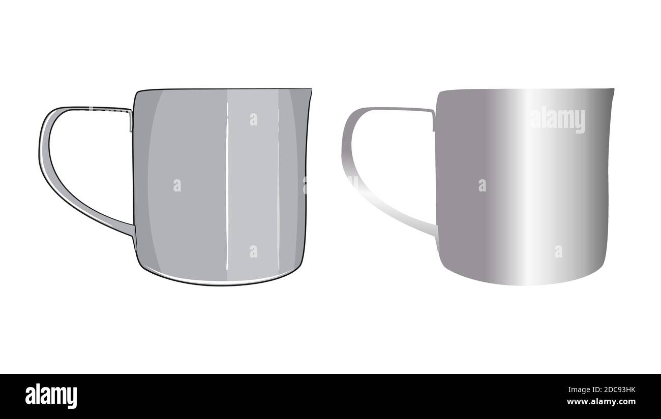 Cream coffee pouring Stock Vector Images - Alamy