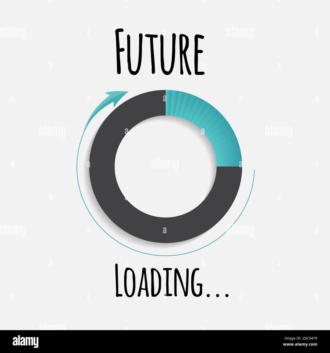 Future loading concept. Illustration Stock Photo - Alamy