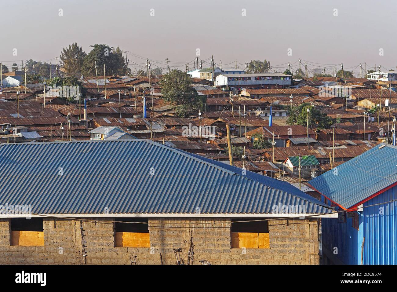 Kibera biggest slum in Africa Nairobi Kenya Stock Photo - Alamy