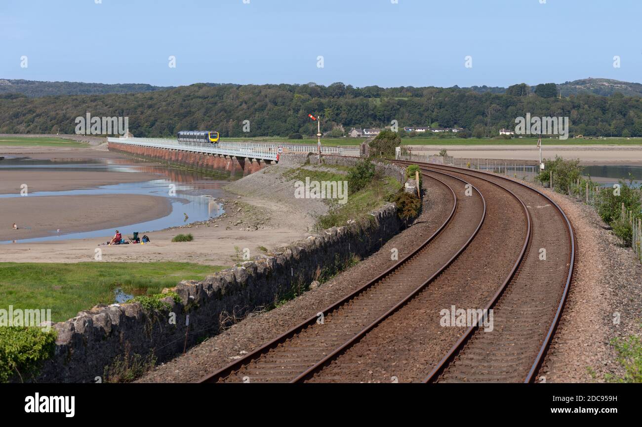 Northern rail CAF class 195 Civity train 195127 passing the mechanical ...
