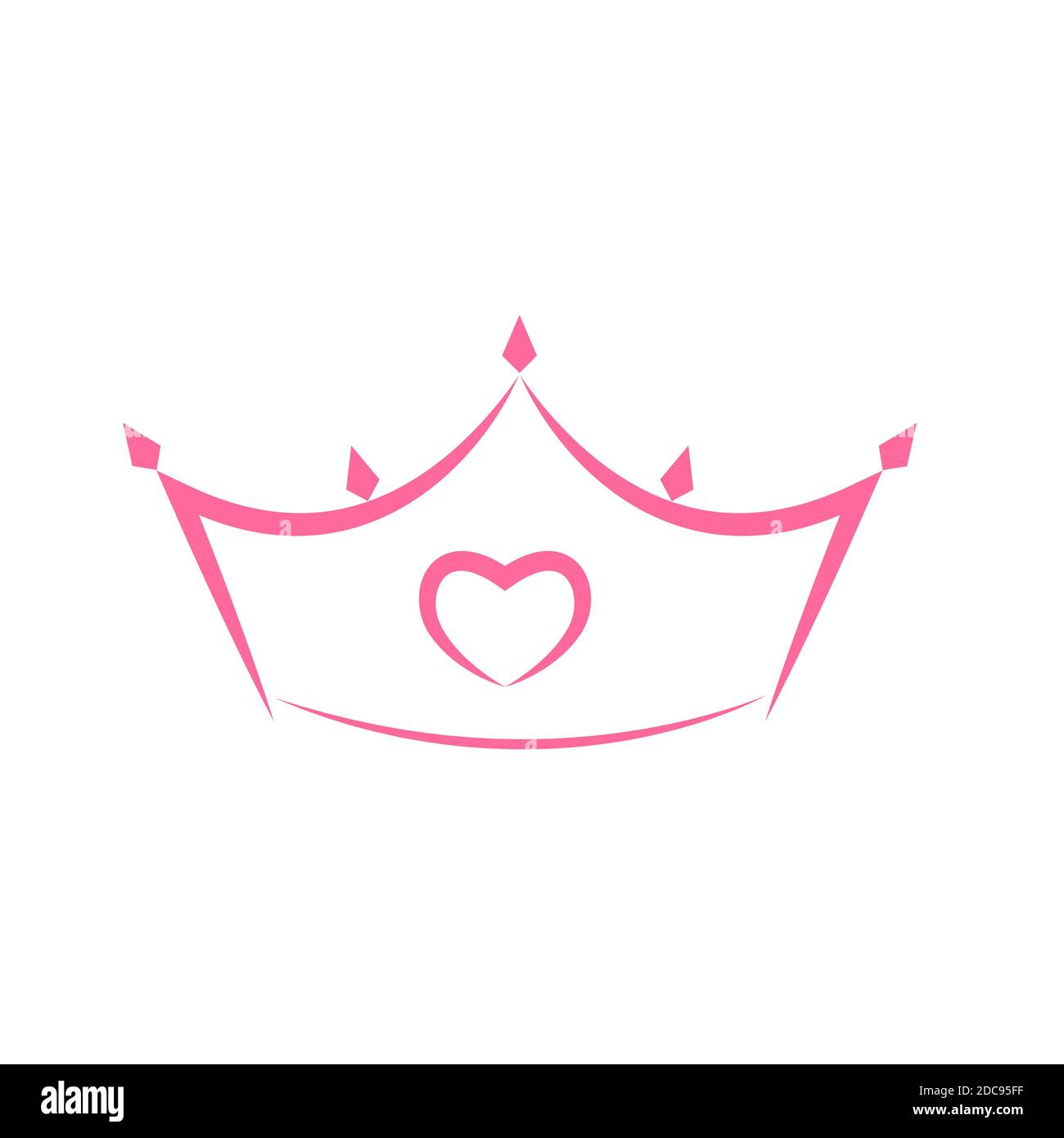Princess Crown Icon. Illustration Stock Photo - Alamy
