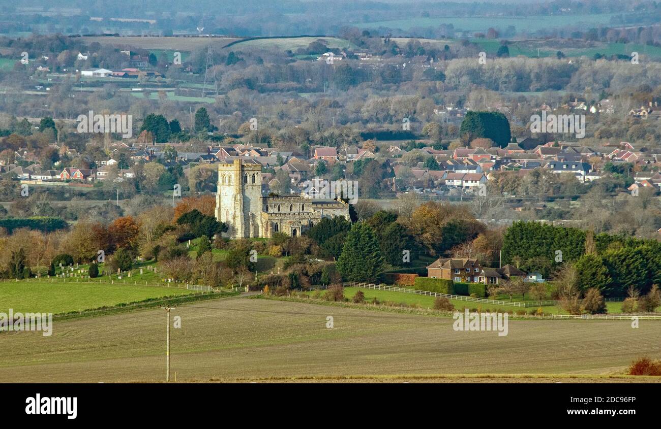 Church of St Mary the Virgin Edlesborough Buckinghamshire England Stock ...