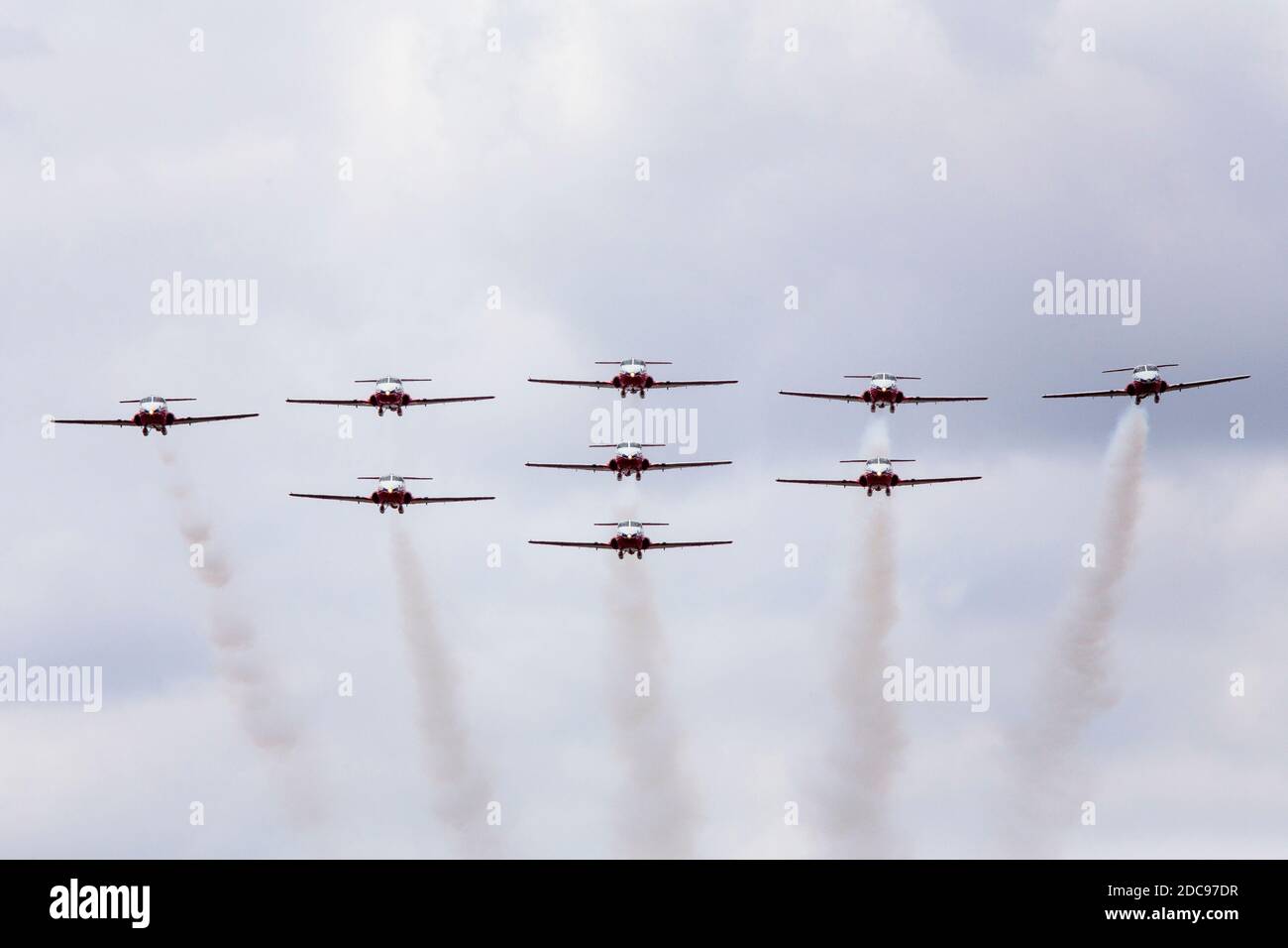 Snowbirds in Flight Canada formation acrobatic flying team Stock Photo ...