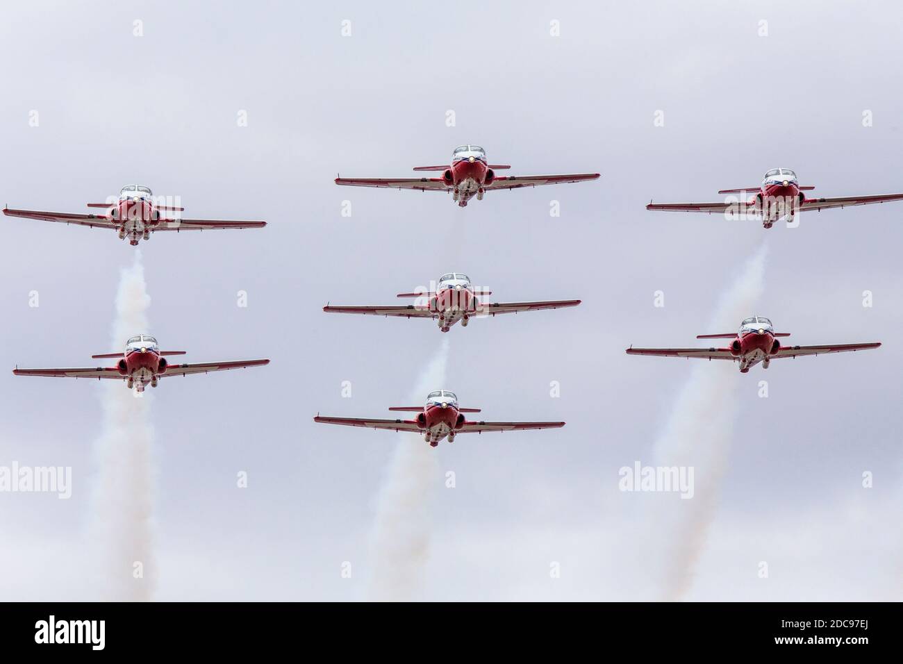 Snowbirds in Flight Canada formation acrobatic flying team Stock Photo ...