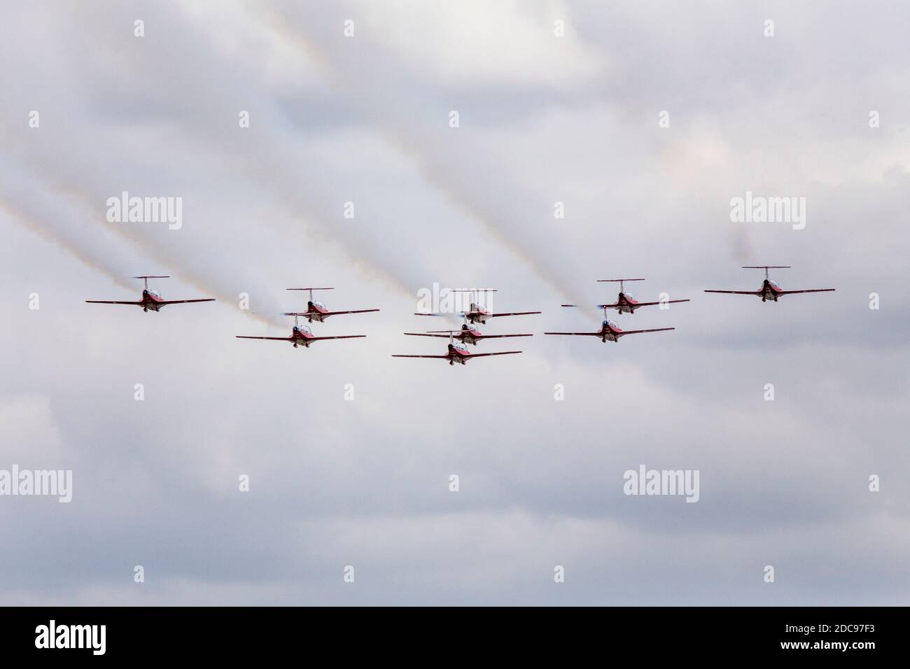 Snowbirds in Flight Canada formation acrobatic flying team Stock Photo ...