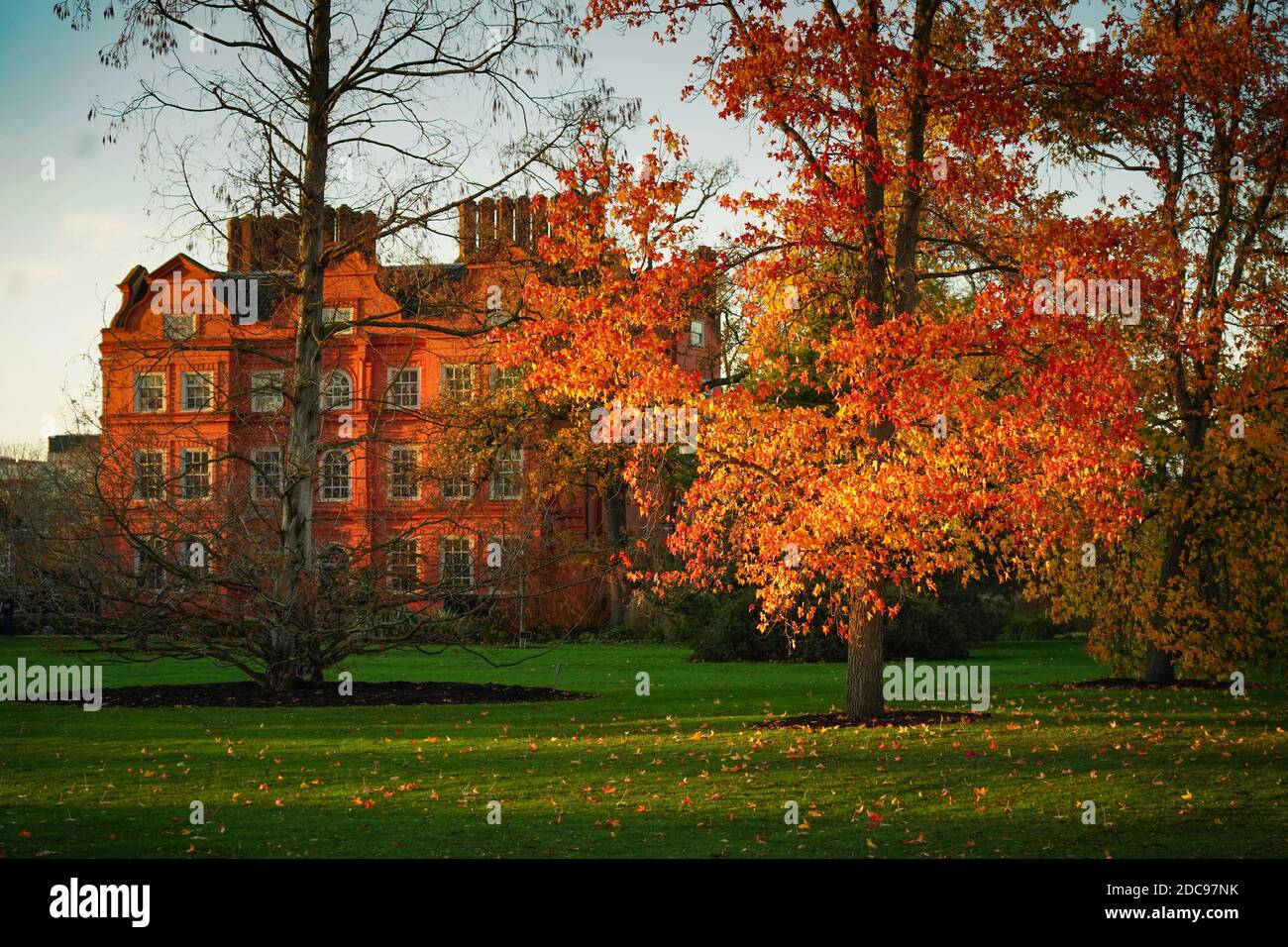 London, UK, Weather, 19th November 2020. Kew Palace in Kew Gardens ...