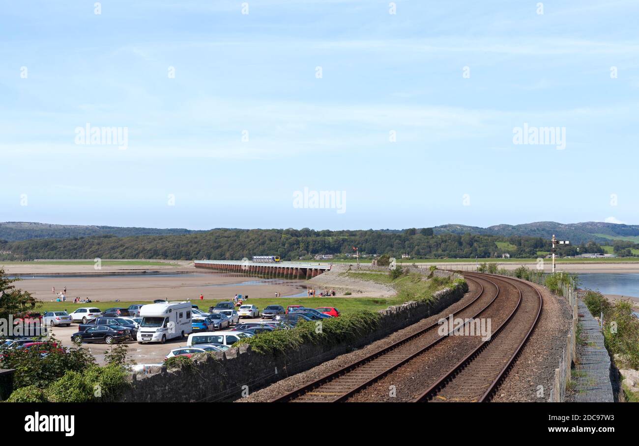 Northern rail CAF class 195 Civity train 195106 the Kent viaduct ...
