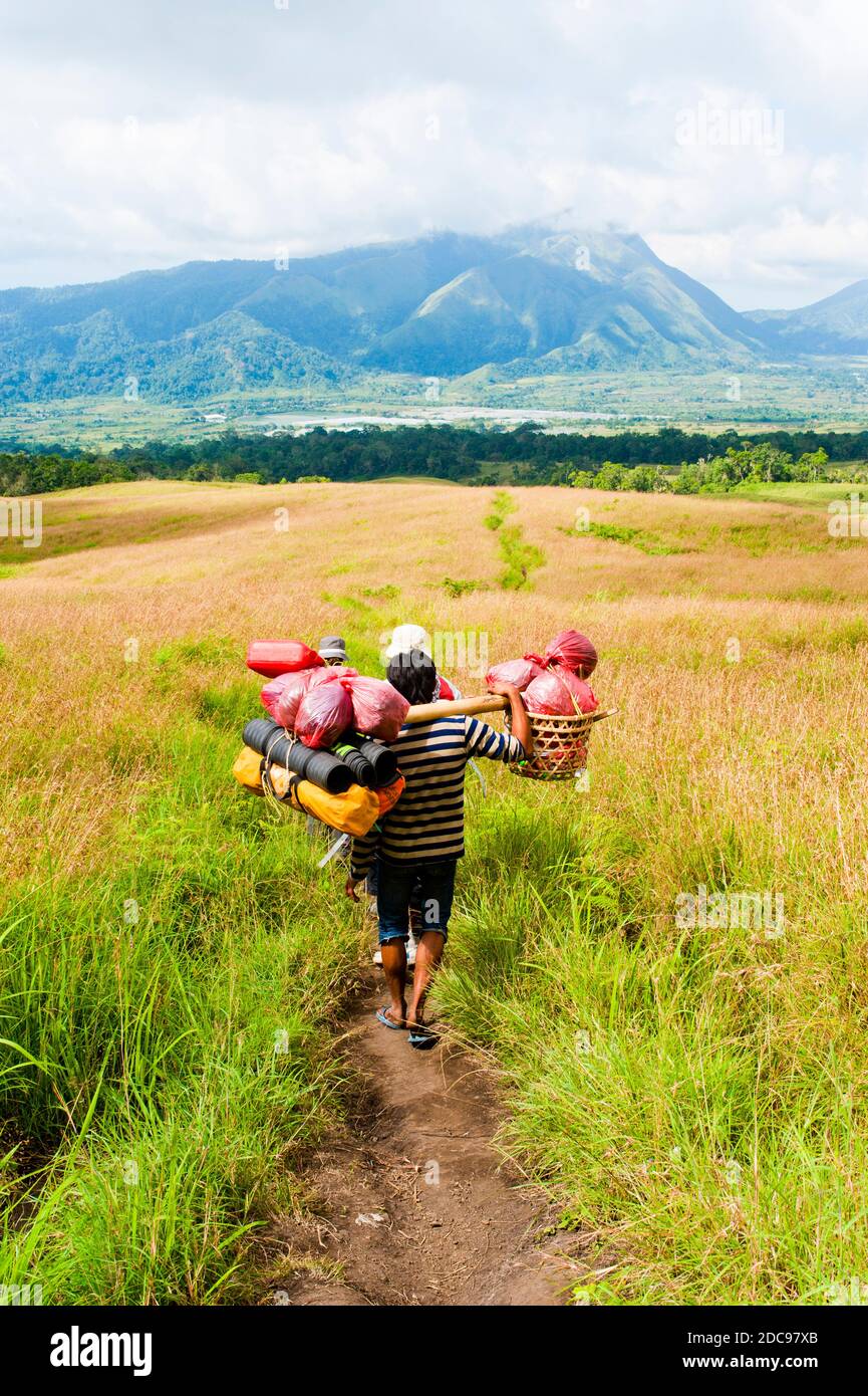 Final Leg of the Three Day Mount Rinjani Trek, Lombok, Indonesia, Asia ...