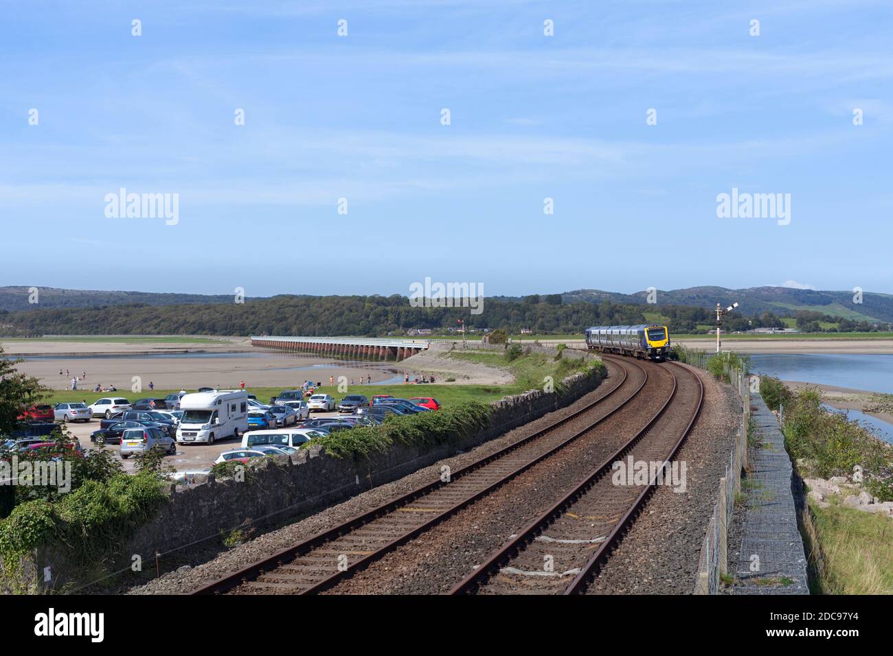 Northern rail CAF class 195 Civity train 195106 passing the mechanical ...