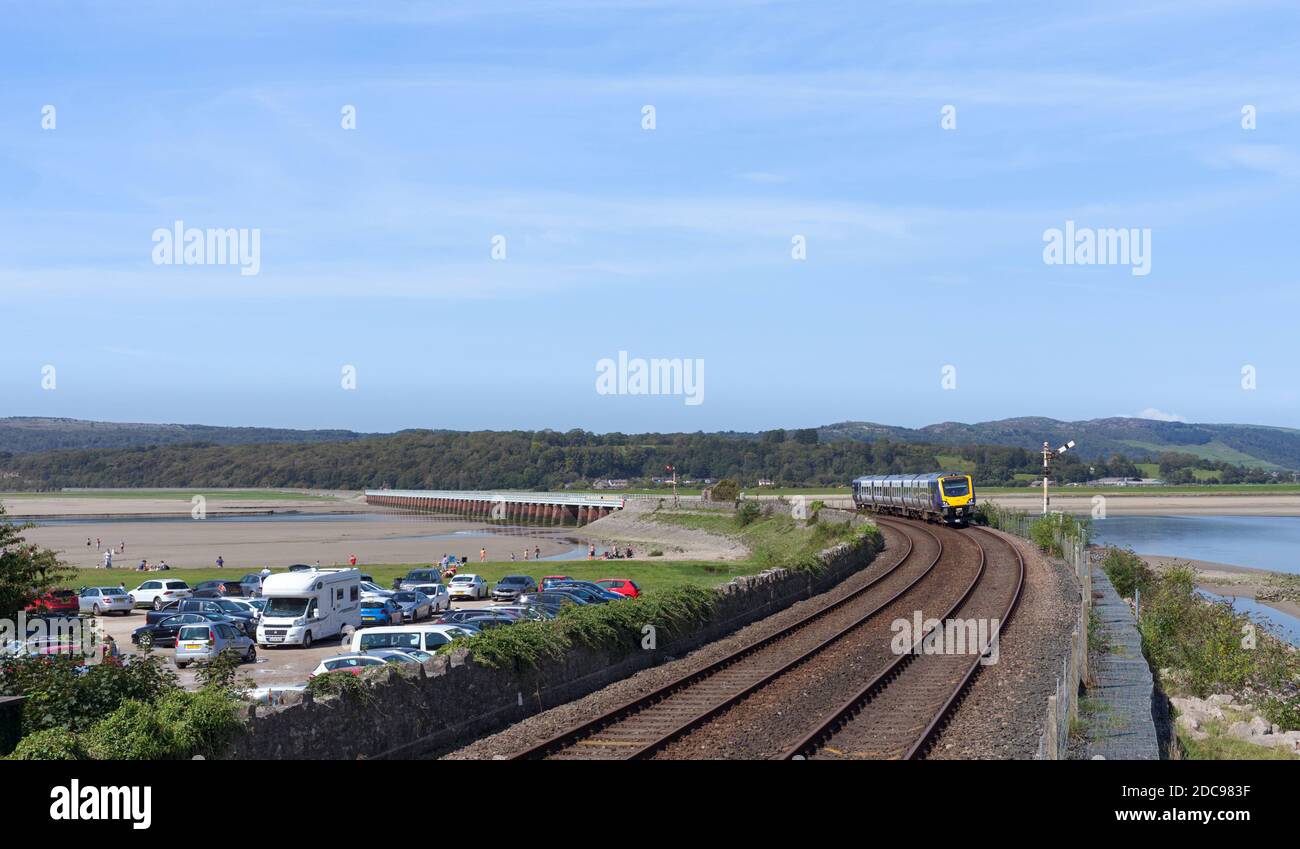 Northern rail CAF class 195 Civity train 195106 passing the mechanical ...