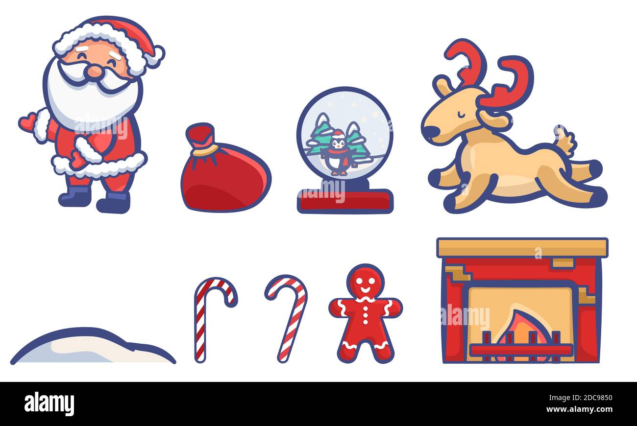 Santa claus on fire Stock Vector Images - Alamy