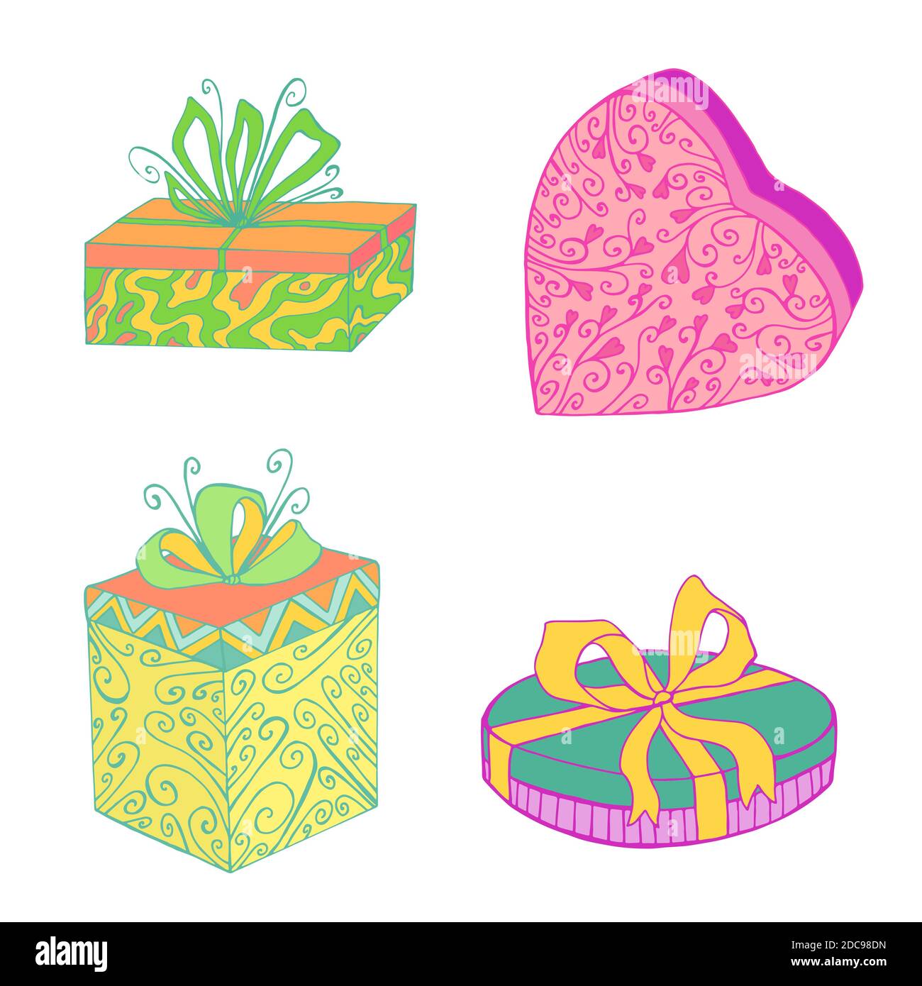 Surprise box Stock Vector Images - Alamy