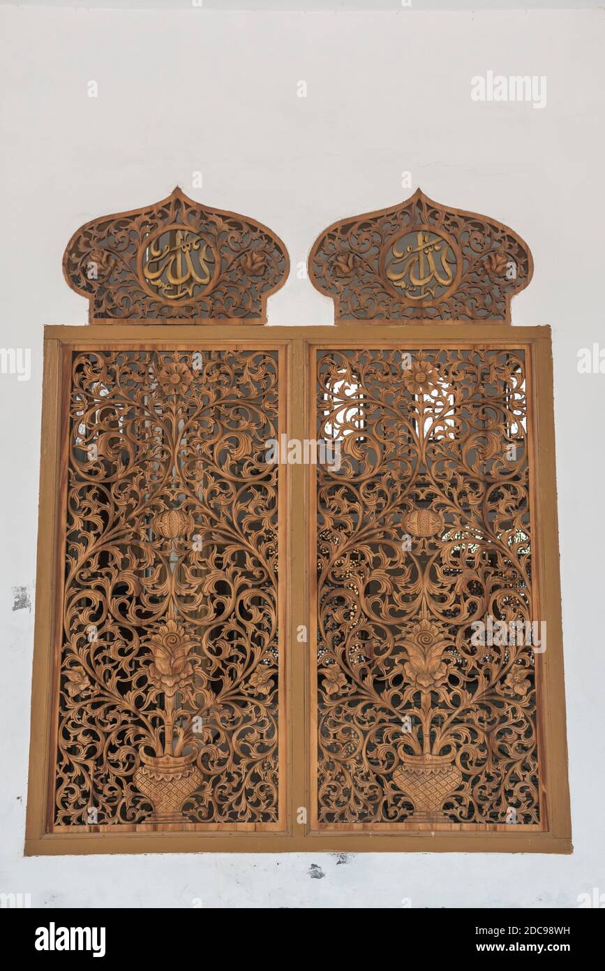 Intricate wooden windows of a Mosque near Sabang, Pulau Weh Island ... Intricate wooden windows of a Mosque near Sabang, Pulau Weh Island ...