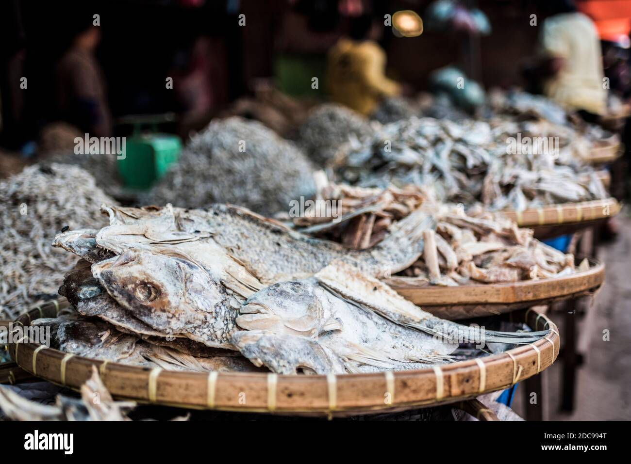 Dried fish in Berastagi (Brastagi) Market, North Sumatra, Indonesia ...