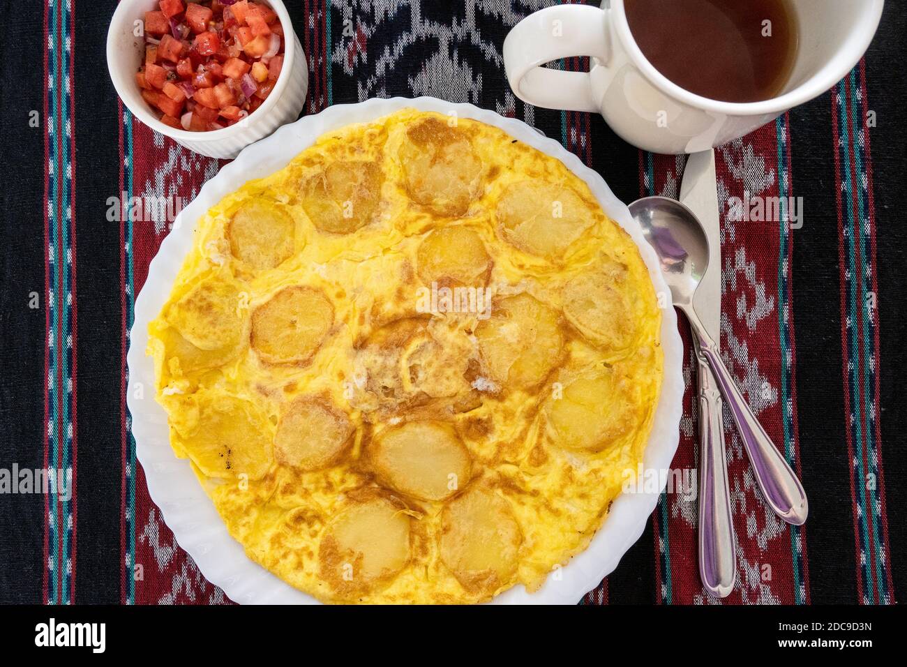 Traditional East African breakfast of Chips Mayai, a fried potato ...