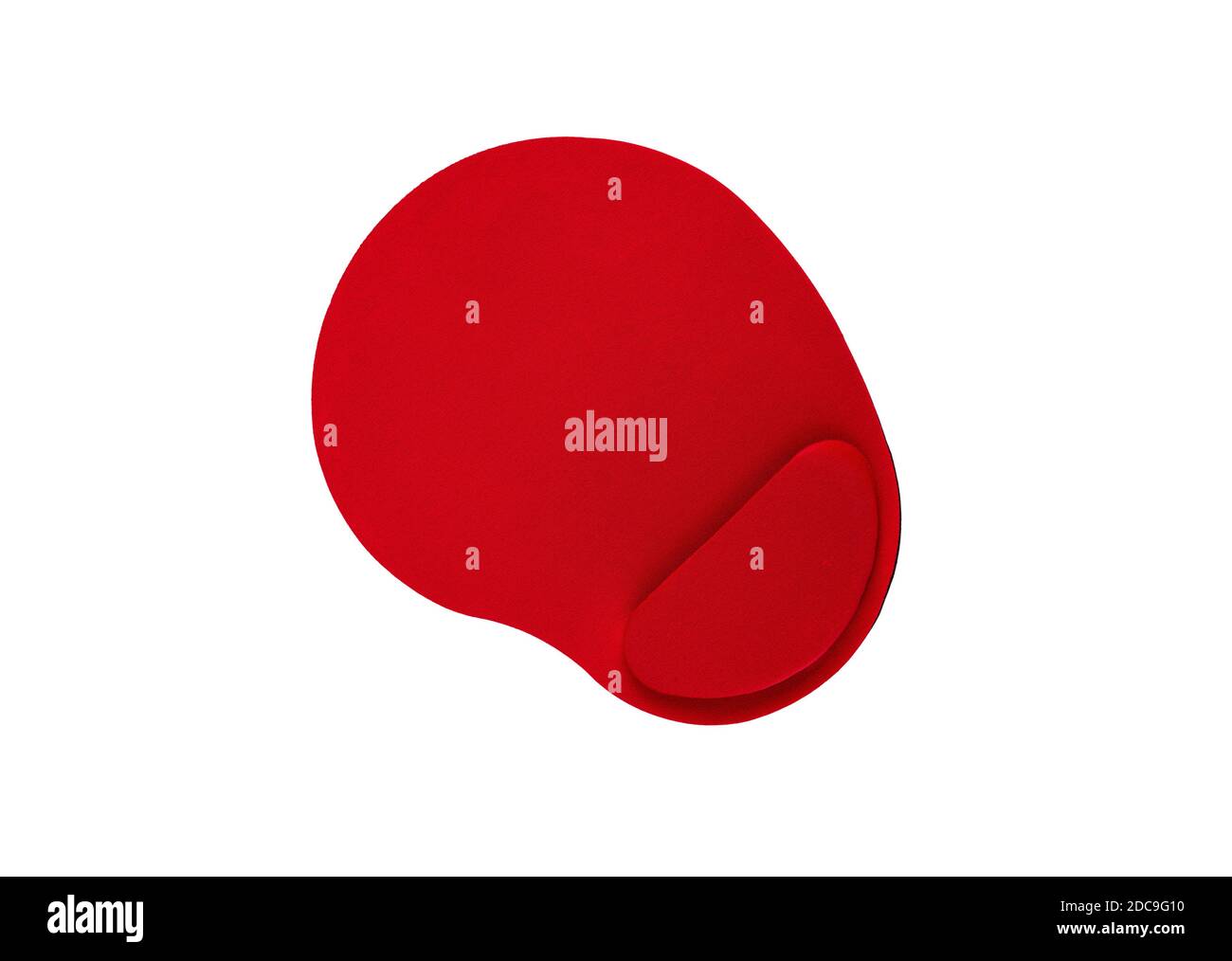 Red ergonomic mouse pad isolated on white background Stock Photo - Alamy