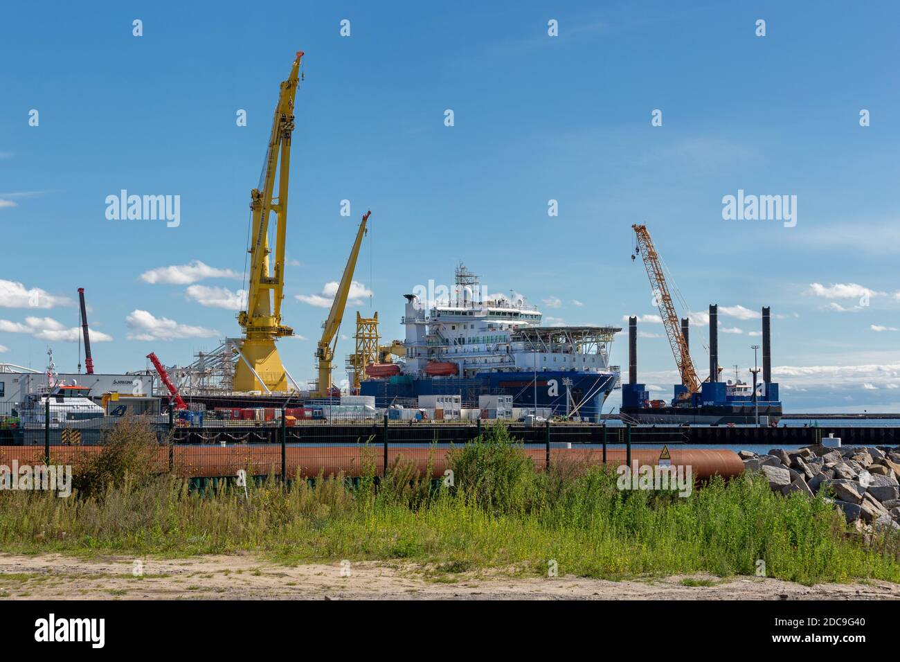 "30.09.2020, Sassnitz, Mecklenburg-West Pomerania, Germany - Ferry port ...
