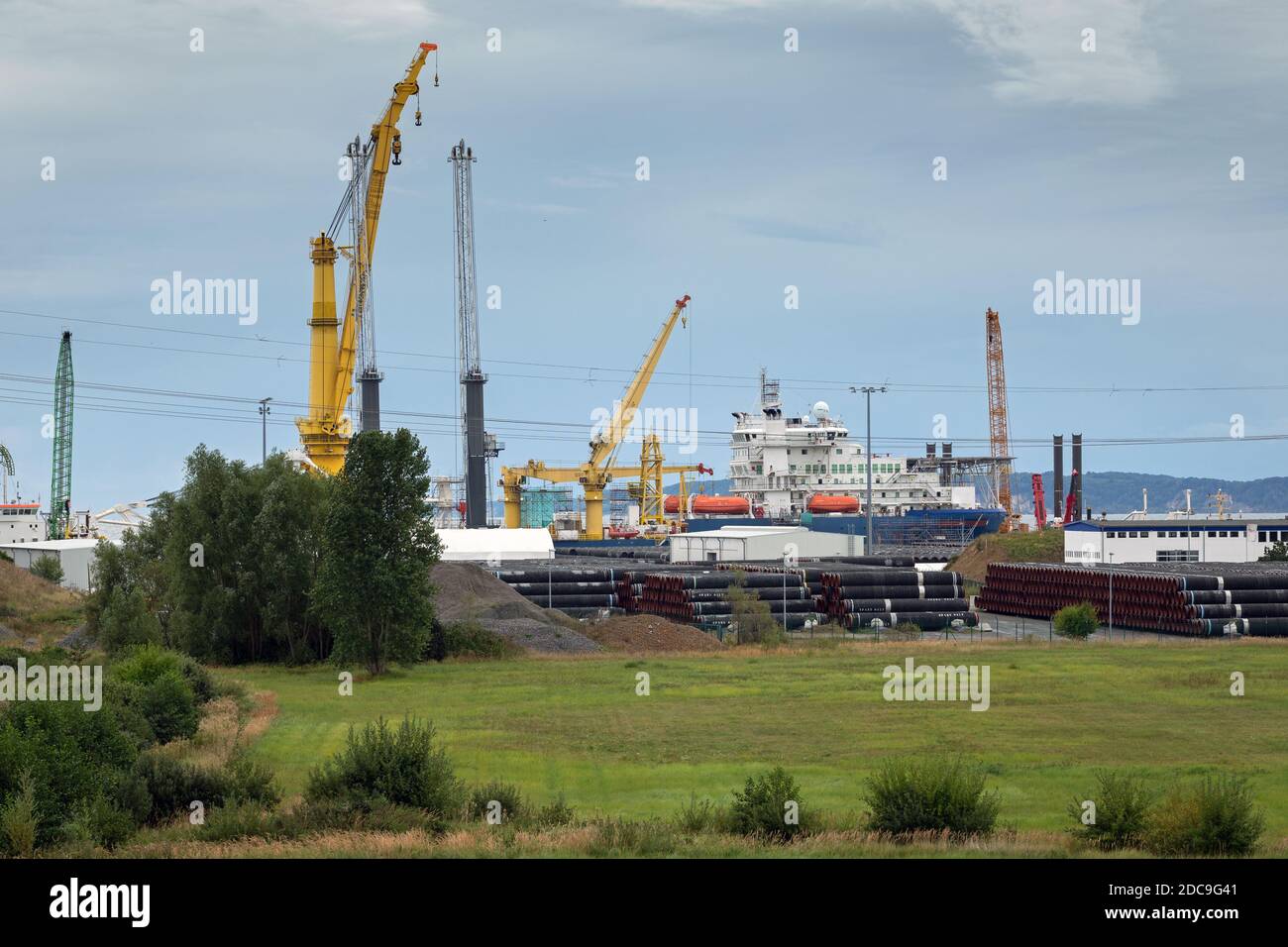 "14.10.2020, Sassnitz, Mecklenburg-West Pomerania, Germany - Ferry port ...