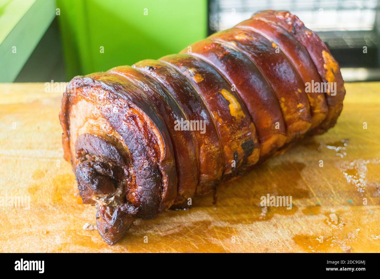 Lechon belly, a popular roast pork dish in the Philippines Stock Photo ...