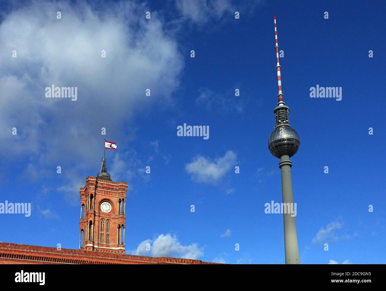 09.02.2019, Berlin, Berlin, Germany - the Berlin television tower and ...