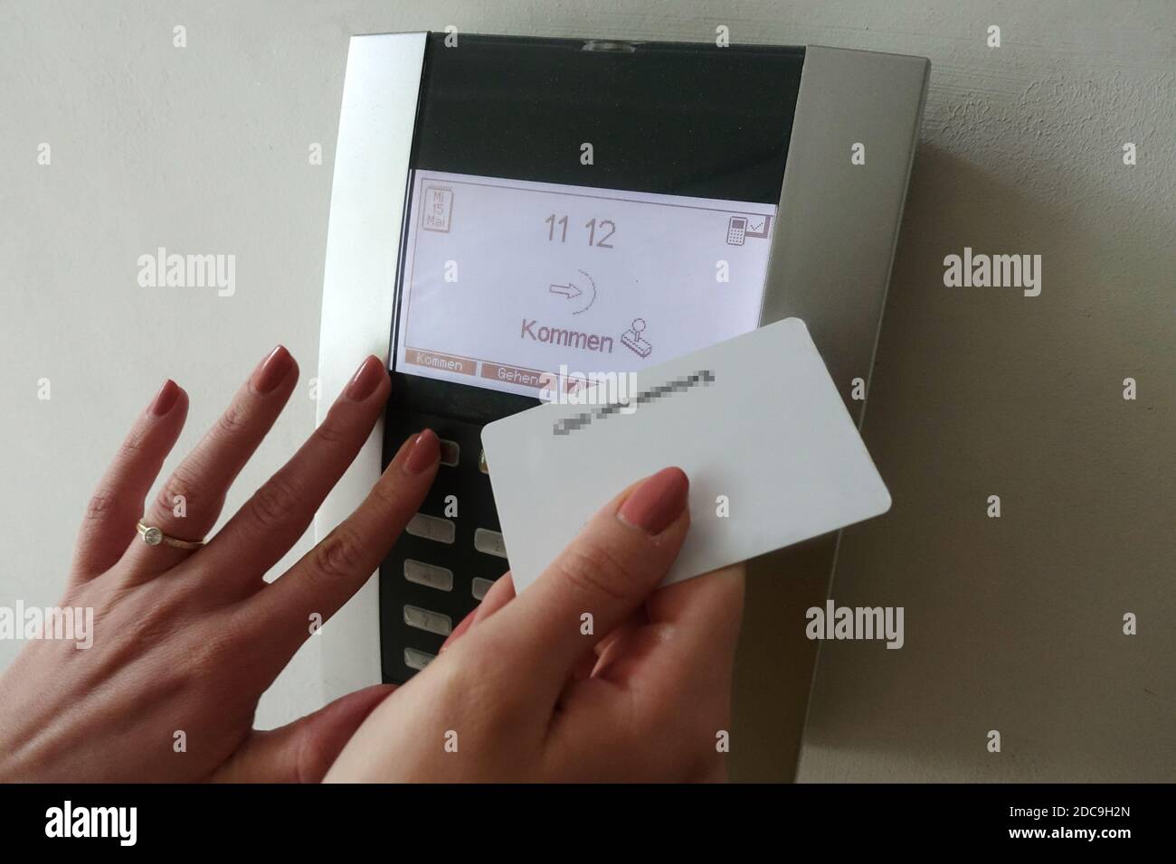 Time registration terminal hi-res stock photography and images - Alamy