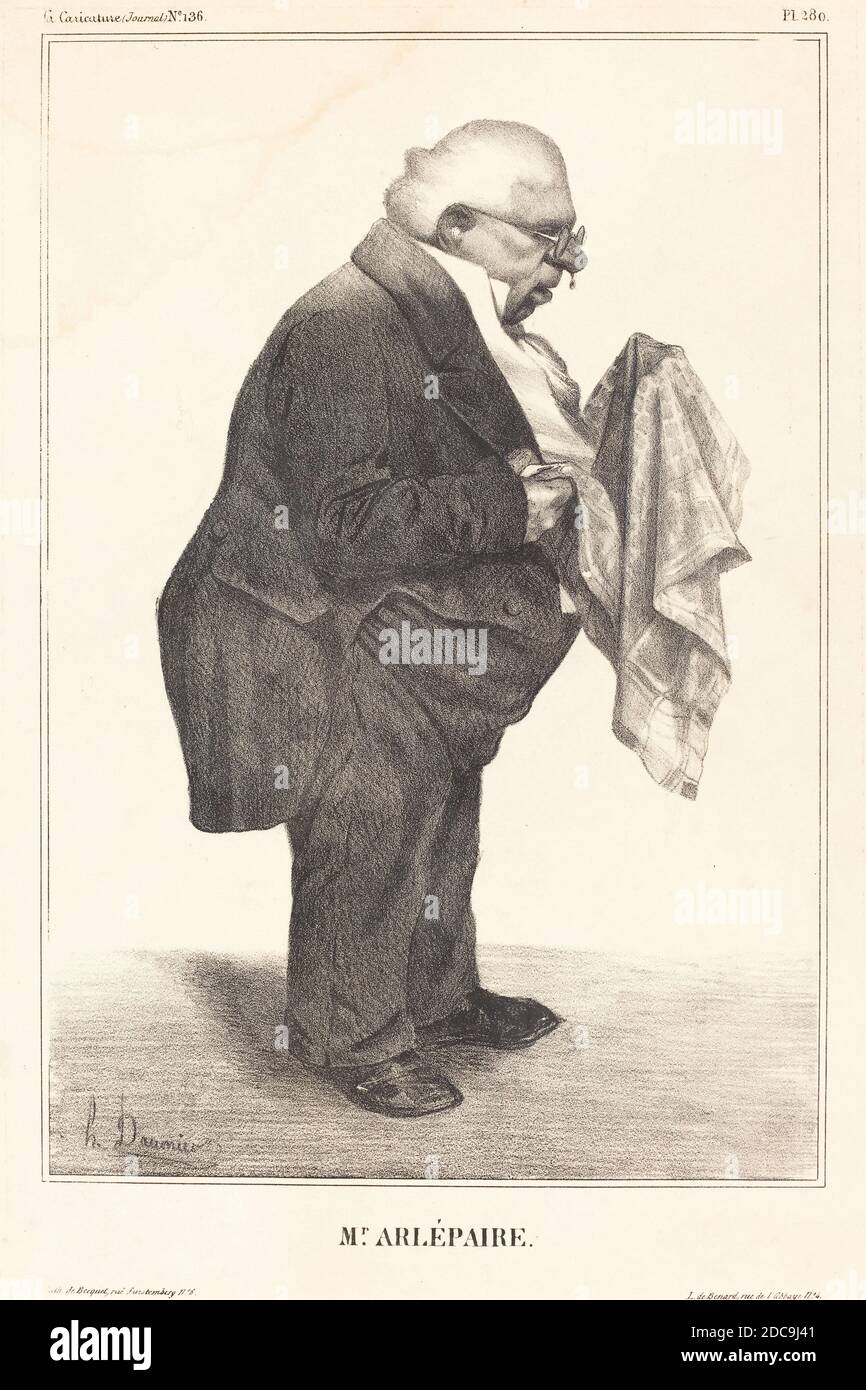 Caricature by honore daumier High Resolution Stock Photography and ...