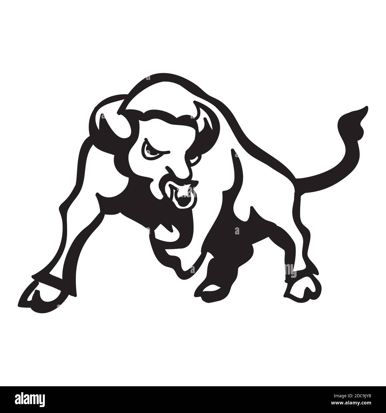 Ox line art Black and White Stock Photos & Images - Alamy