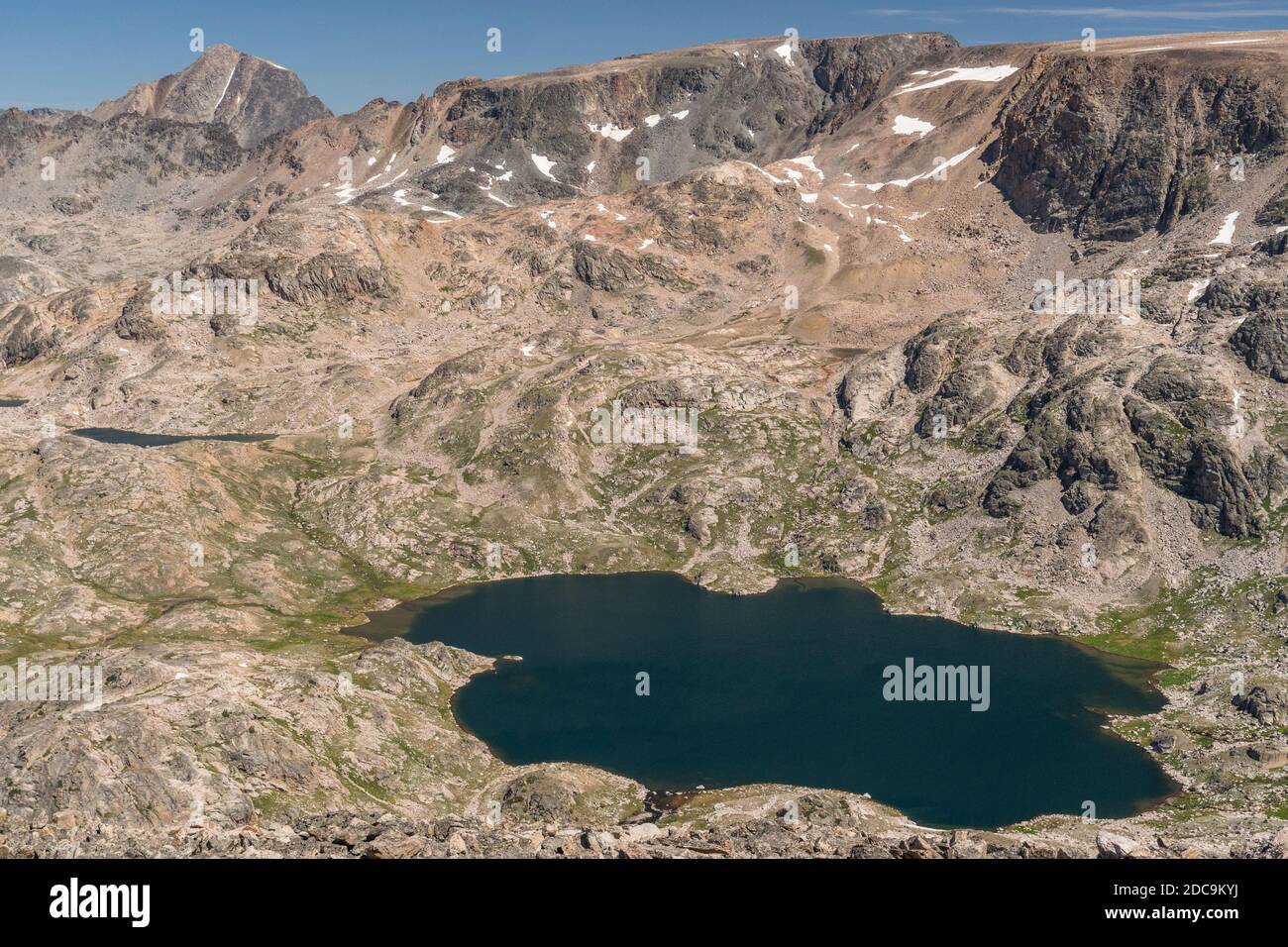 Jasper Lake high in the Absaroka-Beartooth Wilderness, Montana Stock ...