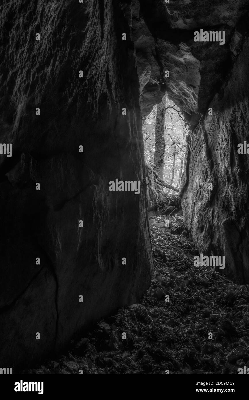 Beautiful view small cliff Black and White Stock Photos & Images - Alamy