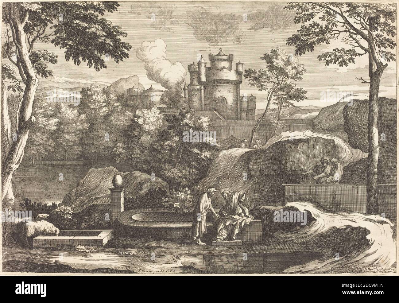 Sébastien Bourdon, (artist), French, 1616 - 1671, Jesus and the ...