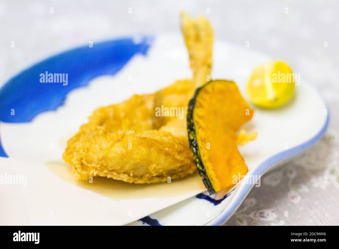 Fried fish and squash slice kaiseki in Nagoya, Japan Stock Photo - Alamy