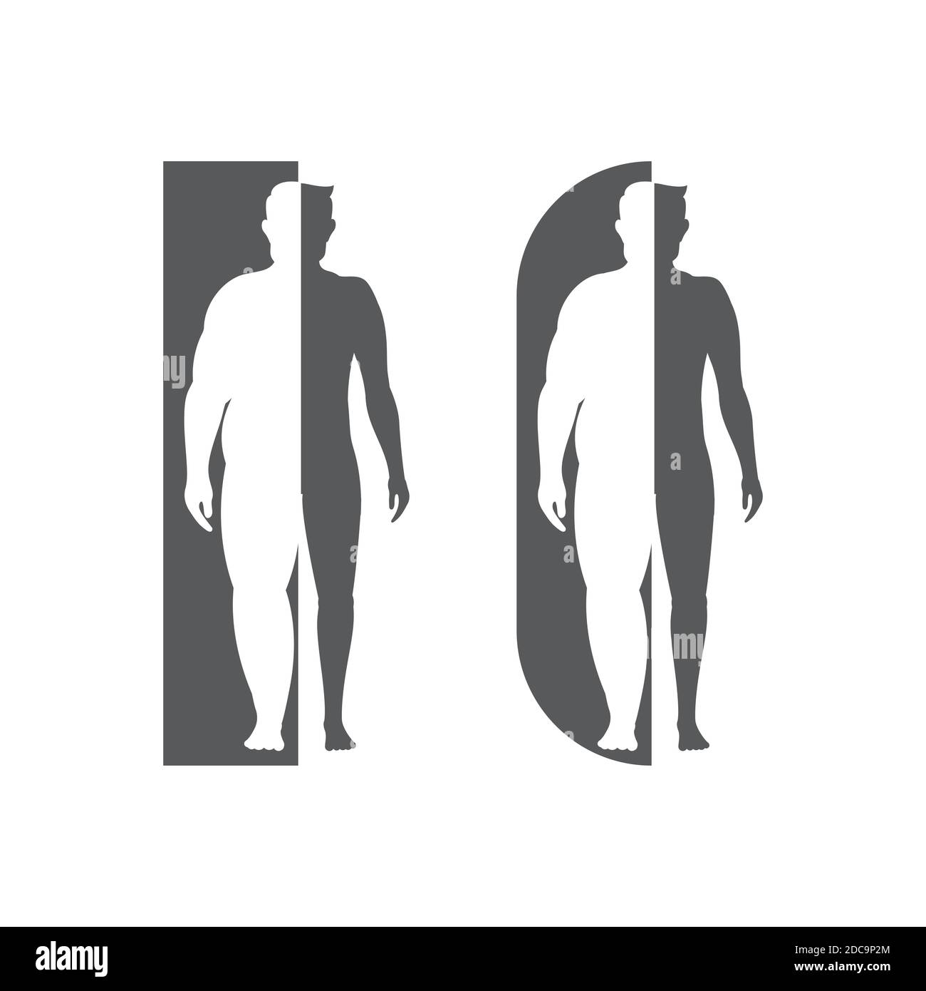 Body Mass Index Vector Illustration Design Template Stock Vector Image