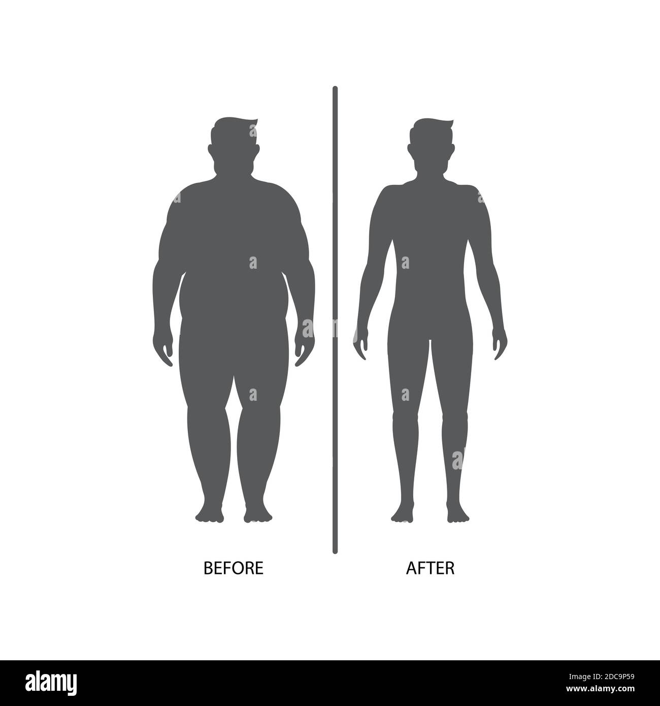 Body Mass Index Vector Illustration Design Template Stock Vector Image