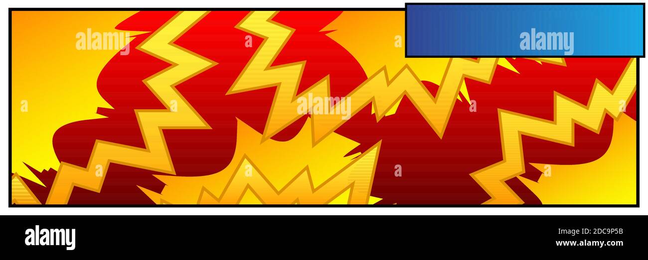 Comic book colored background for banner. Vector cartoon illustration ...