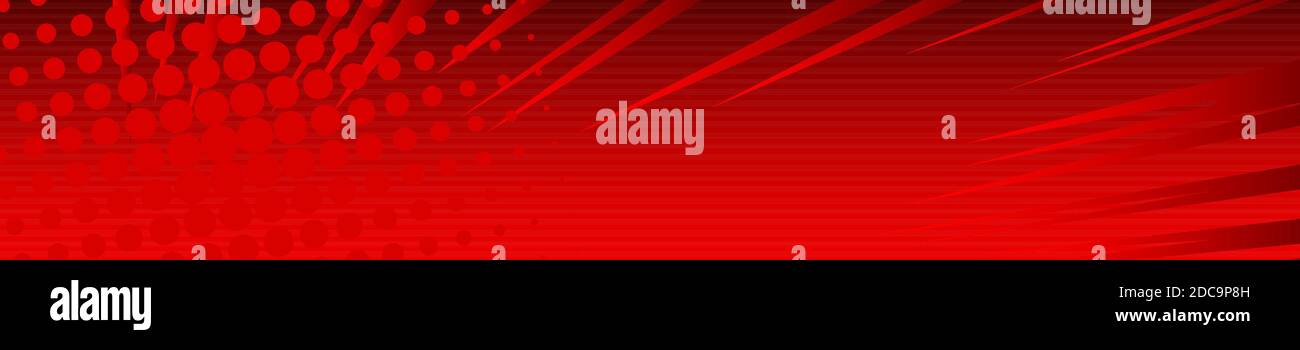 Comic book banner, cartoon background. Vector illustrated background ...