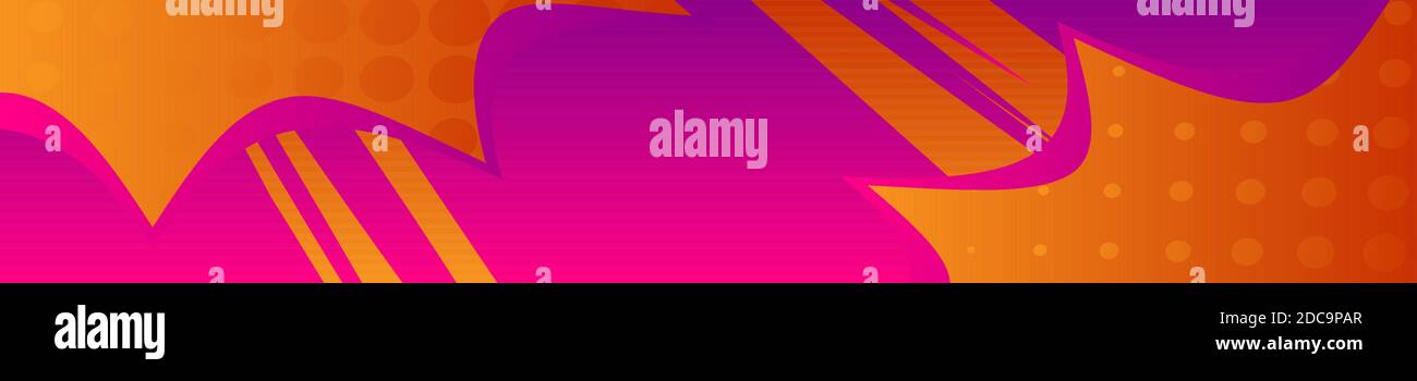 Comic book banner, cartoon background. Vector illustrated background ...