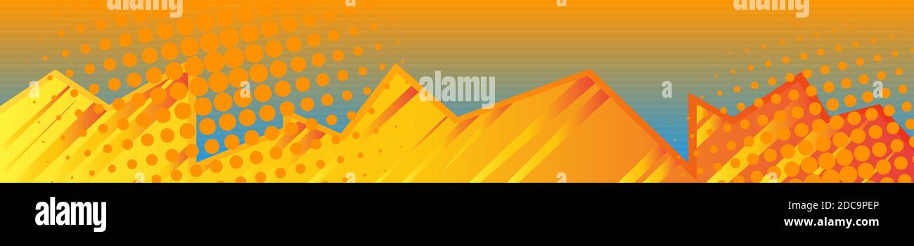 Comic book banner, cartoon background. Vector illustrated background ...