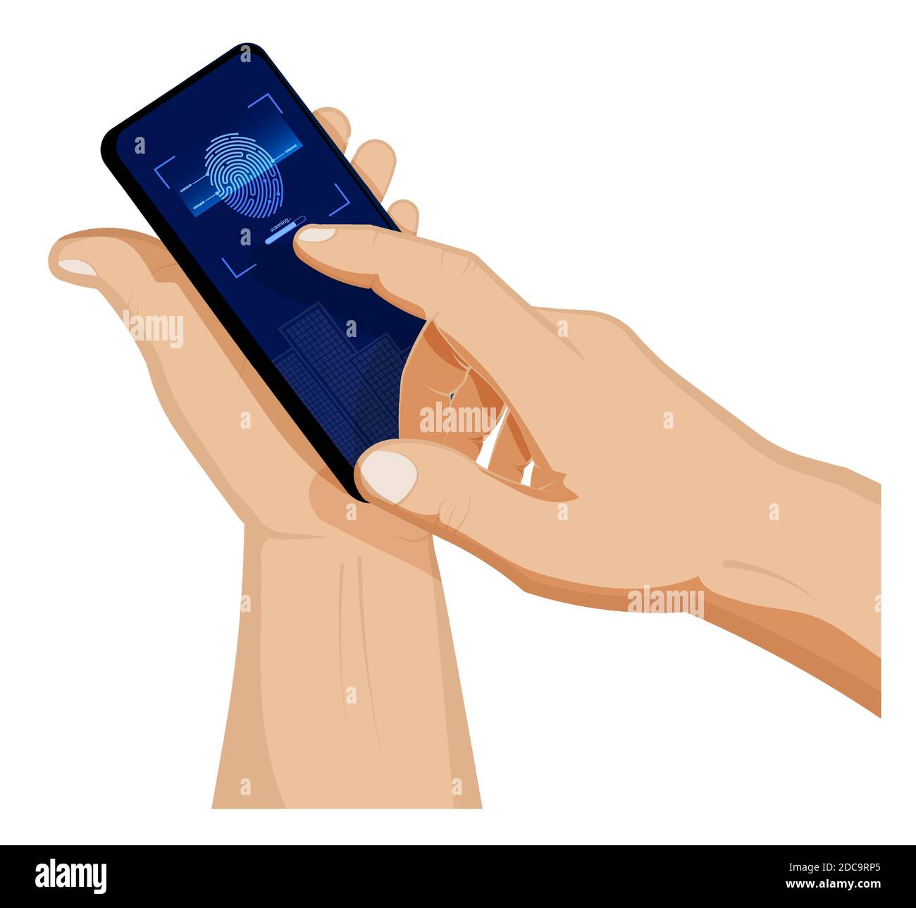 Smartphone In Hand Scan