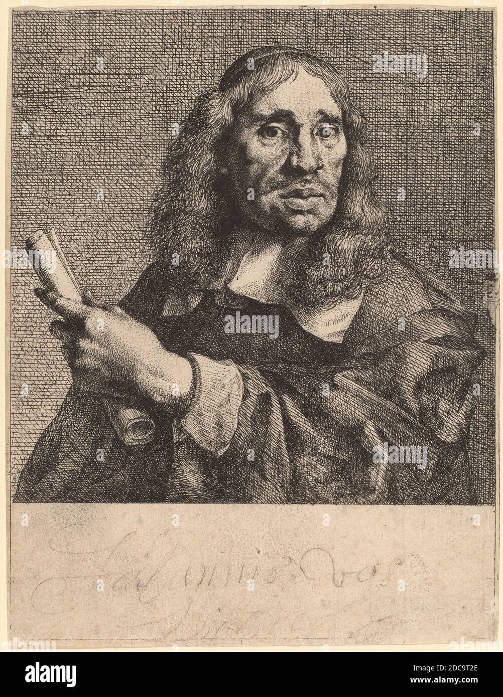 Karel Dujardin, (artist), Dutch, 1626 - 1678, Jan de Vos, etching Stock ...