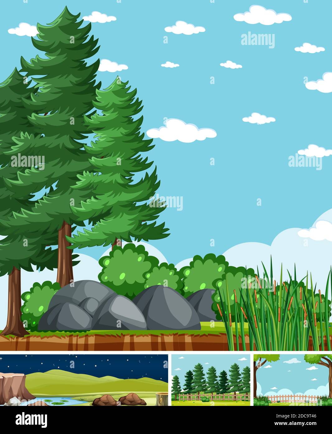 Playground setting Stock Vector Images - Alamy