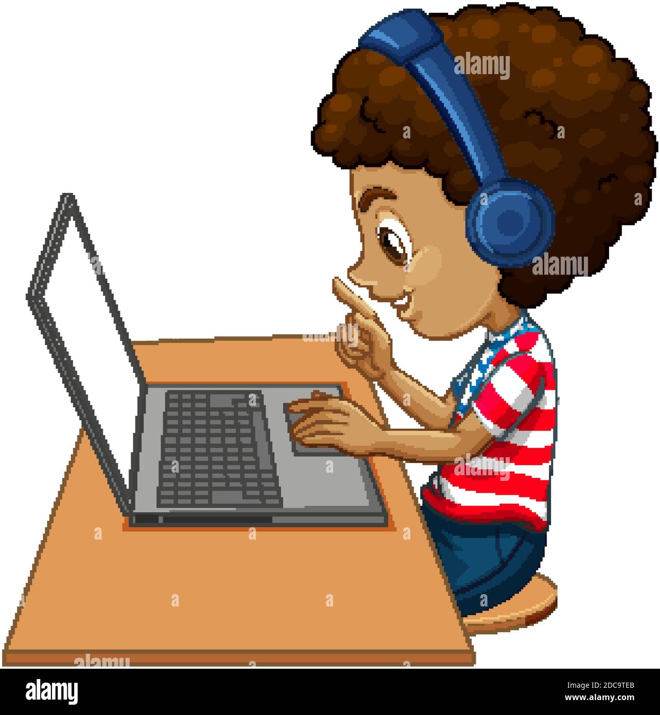 Laptop Side View Clipart