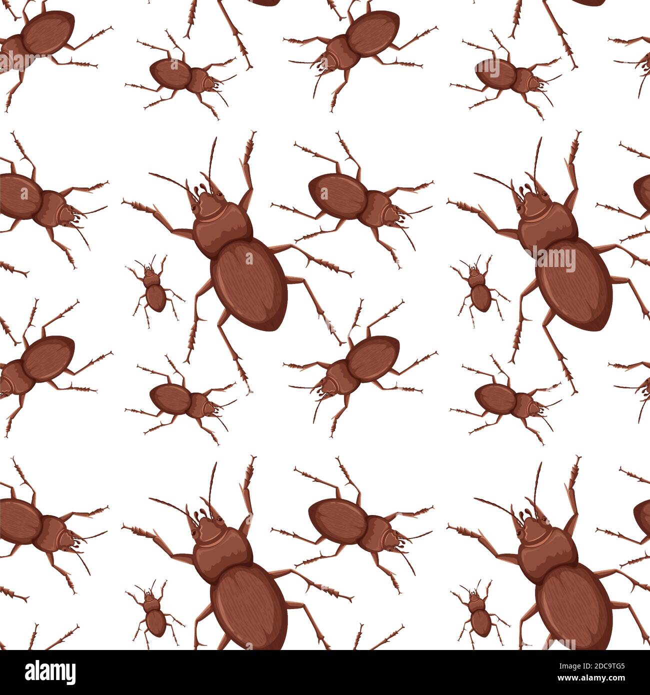 Beetle insect seamless background illustration Stock Vector Image & Art - Alamy