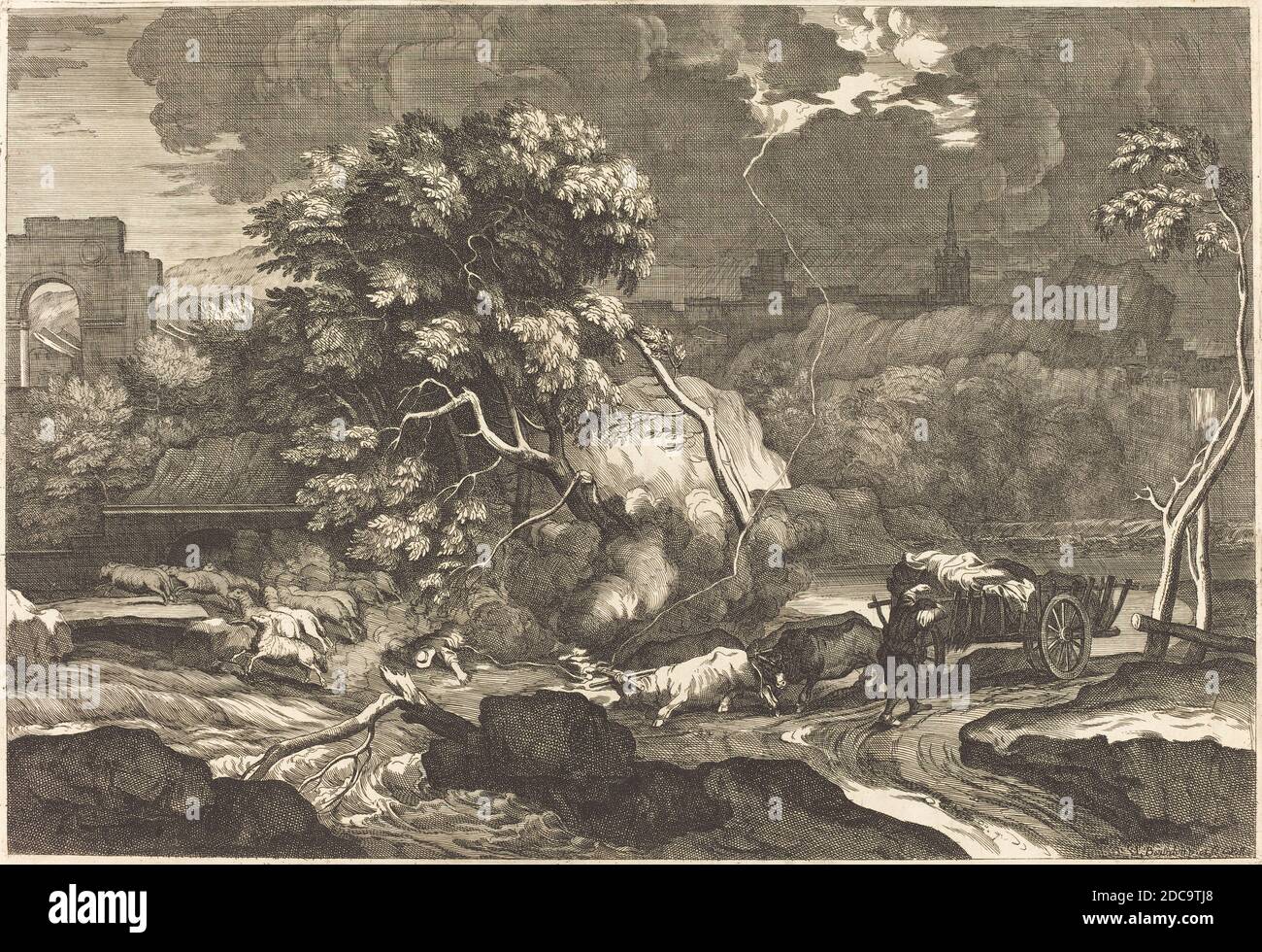 Sébastien Bourdon, (artist), French, 1616 - 1671, Landscape with a ...