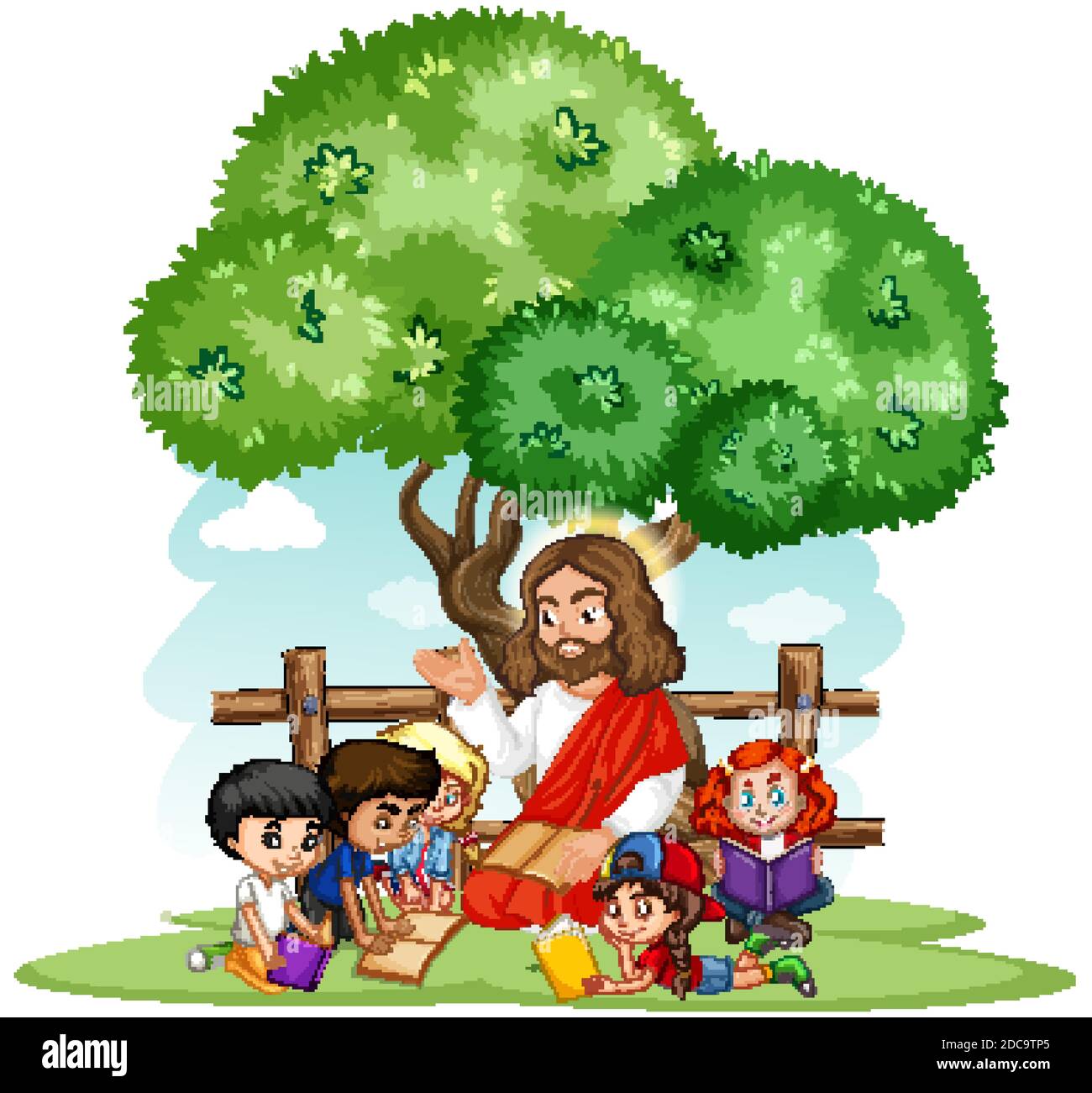 Young christ teaching Stock Vector Images - Alamy