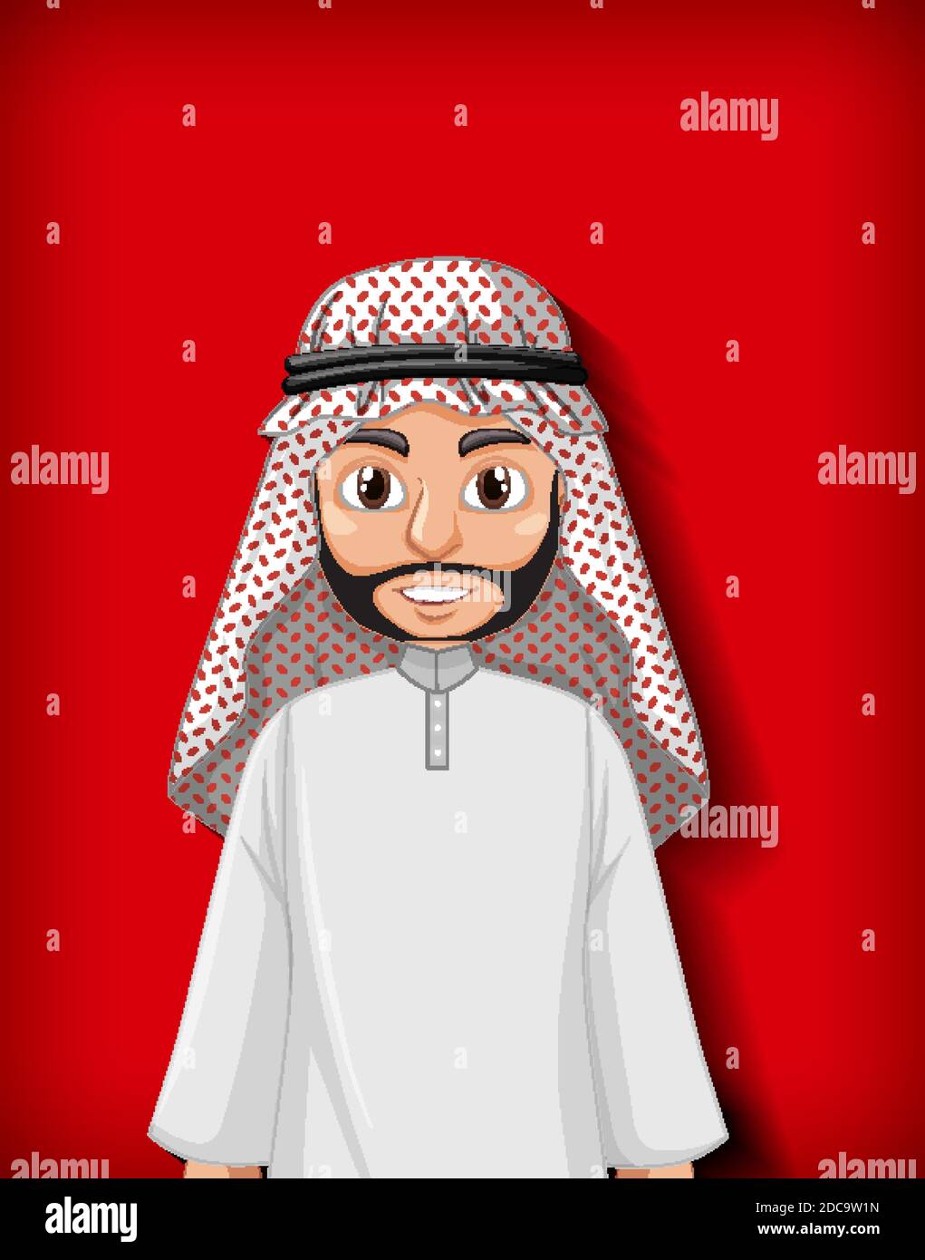 Arab man cartoon character illustration Stock Vector Image & Art - Alamy