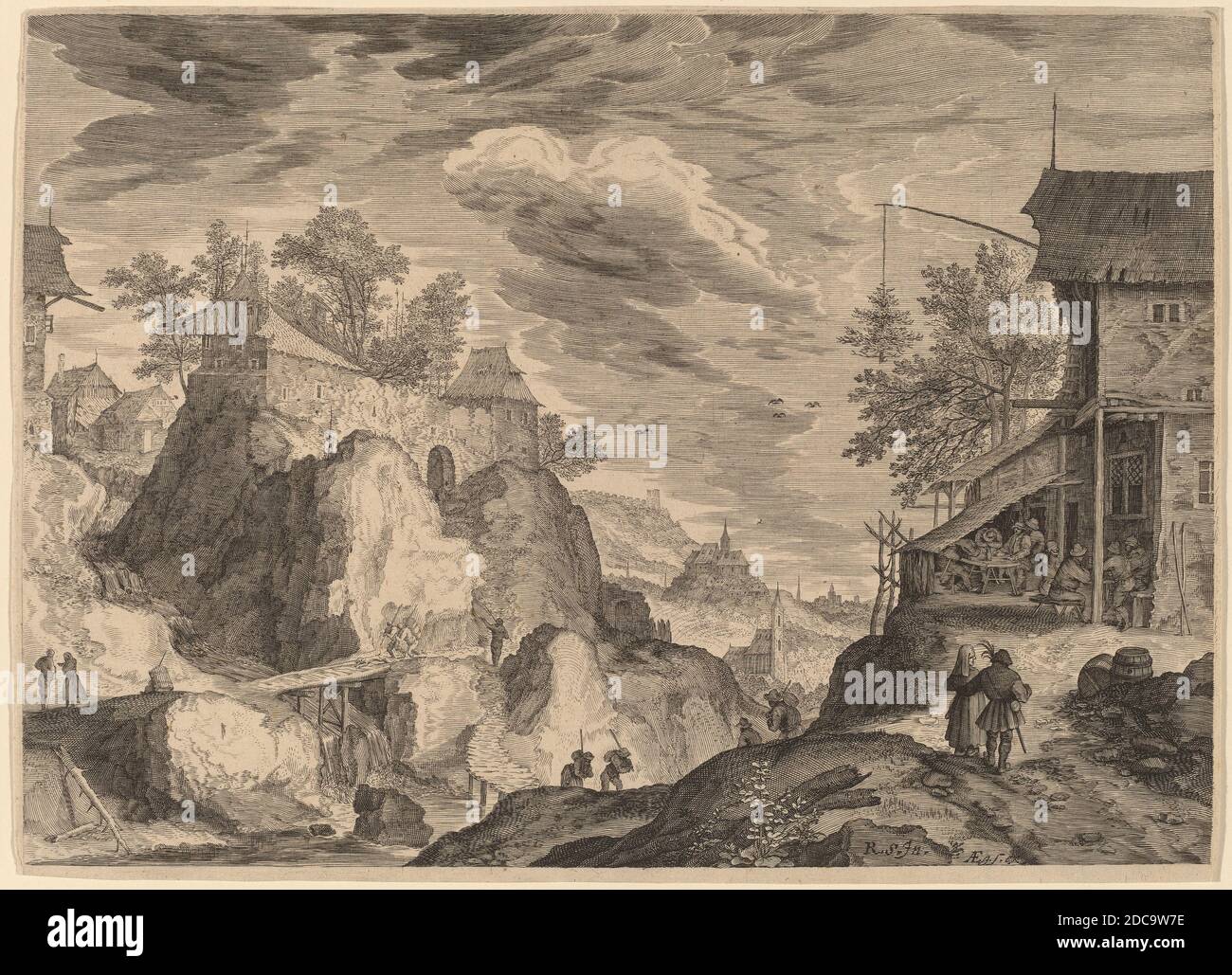 Aegidius Sadeler II, (artist), Flemish, c. 1570 - 1629, Roelandt Savery ...