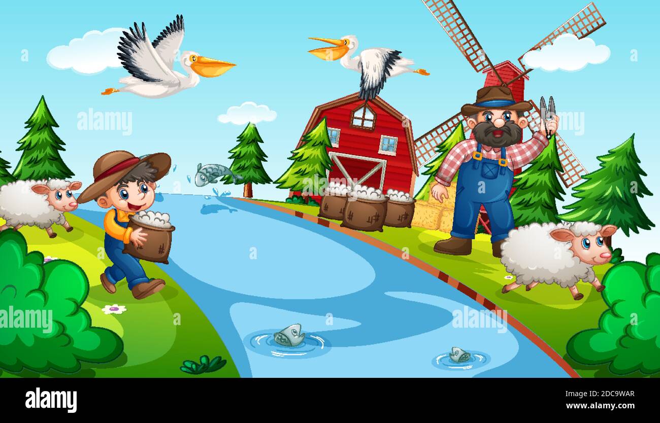 Old macdonald farm hi-res stock photography and images - Alamy