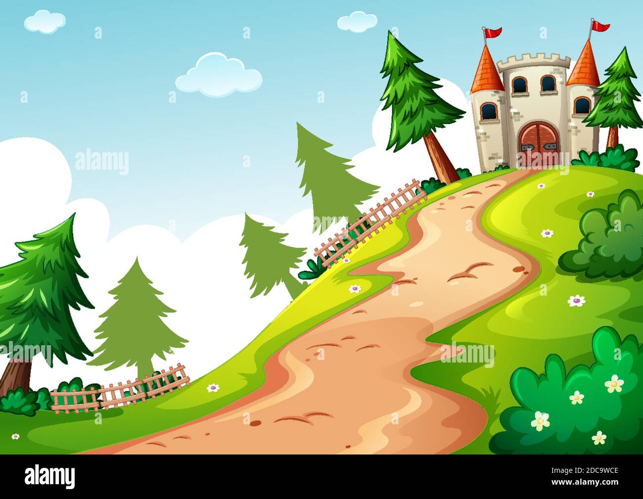 Ancient fort way Stock Vector Images - Alamy